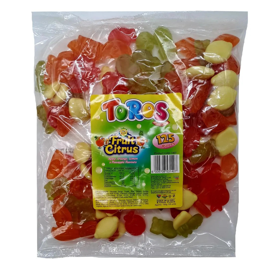 Toros Packet Fruit Citrus 125pc – DB Cash & Carry