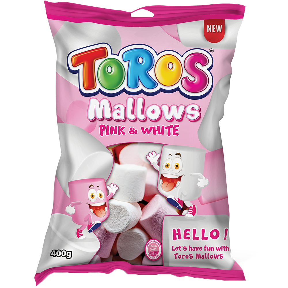 Toros Mallows 400g Pink & White – DB Cash & Carry