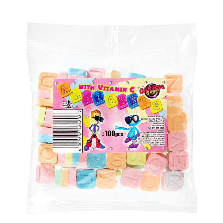 Cartoon Candy Alphabets 100's – DB Cash & Carry