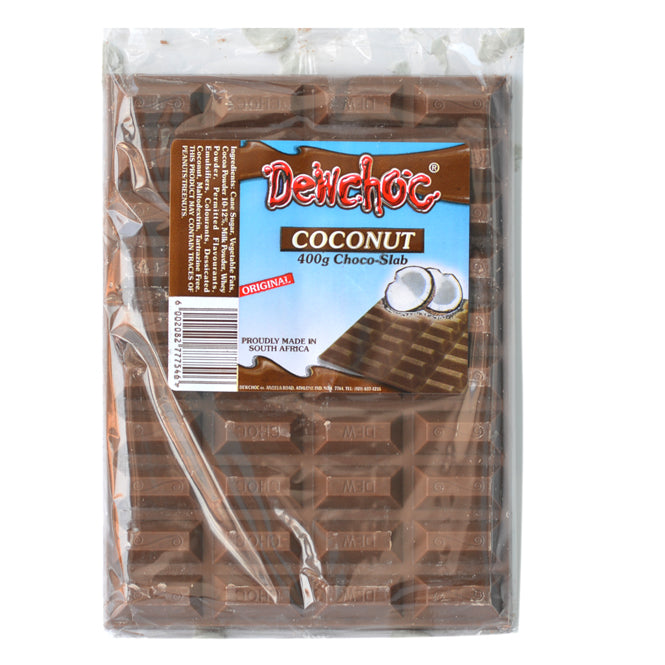 Dewchoc Coconut Slab 400g – DB Cash & Carry